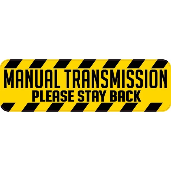 DOPASTICKER Please Stay Back Manual Transmission Sticker Car Sticker ...