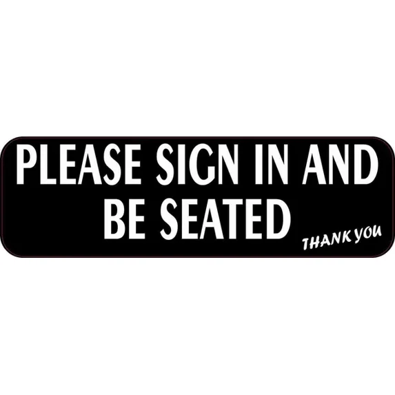 DOPASTICKER Please Sticker In And Be Seated Sticker School Office ...