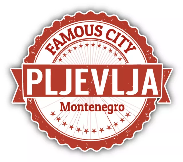 DOPASTICKER Pljevlja City Montenegro Grunge Travel Stamp Sticker Decal ...