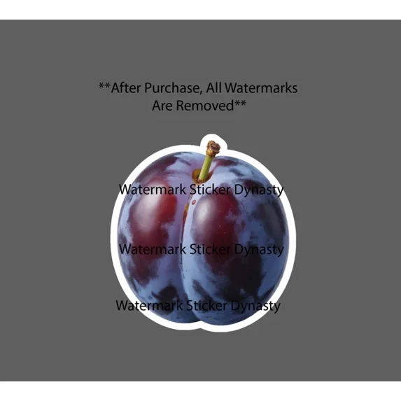 DOPASTICKER Plum Sticker Fruit Tree Food Health Sticker Phone Sticker ...