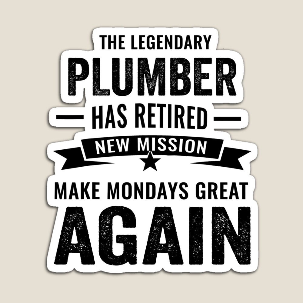 DOPASTICKER Plumber Retirement Shirt, A Legendary Plumber Has Retired ...