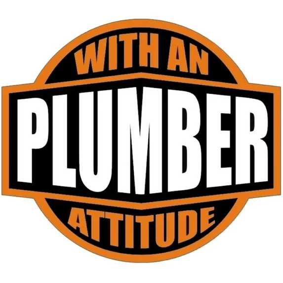 DOPASTICKER Plumber With An Attitude Sticker Hard Hat Sticker Phone ...
