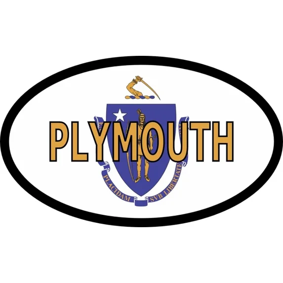 DOPASTICKER Plymouth State Crest Travel Oval Sticker Phone Sticker ...