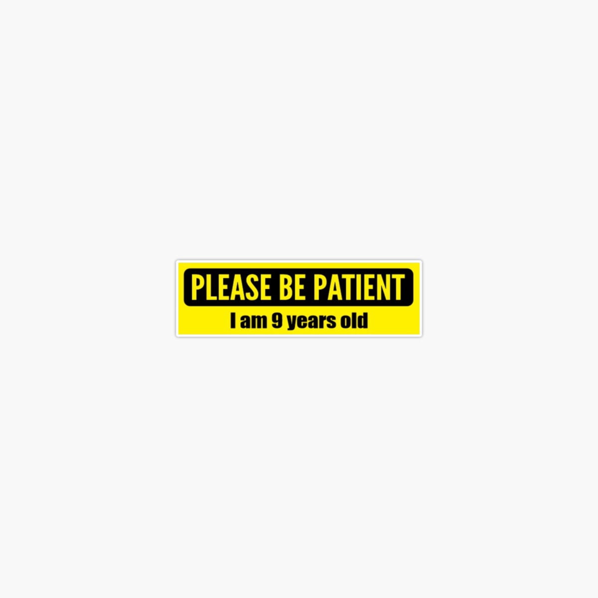 DOPASTICKER Plz Be Patient Bumper Sticker, Phone Sticker Car Sticker ...