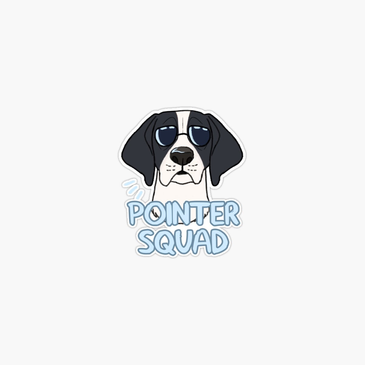 DOPASTICKER Pointer Squad (Black And White) Sticker, Phone Sticker Car ...