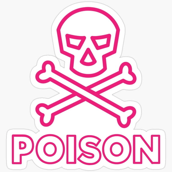 DOPASTICKER Poison Icon Sticker Phone Decal Water Bottle Stickers, Cars ...