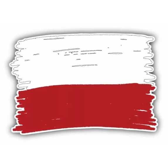 DOPASTICKER Poland Grunge World Flag Sticker Decal Phone Decal Water ...