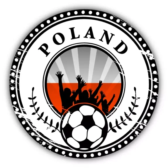 DOPASTICKER Poland Stamp Grunge Football Soccer Sport Sticker Decal ...