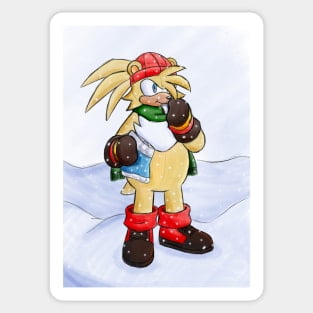 DOPASTICKER Polar Bear Eating A Marshmellow In A Snow Storm Sticker ...