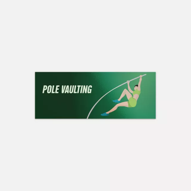 DOPASTICKER Pole Vaulting Sport Sticker Decal Phone Decal Water Bottle ...