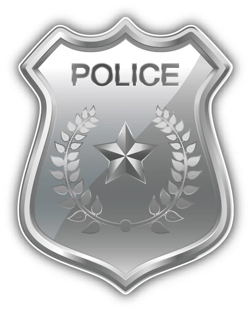 DOPASTICKER Police Badge Sticker Decal Phone Decal Water Bottle ...