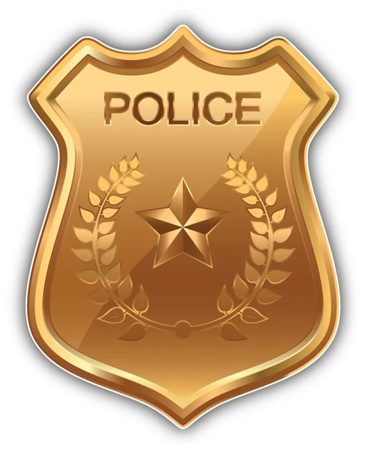 DOPASTICKER Police Badge Sticker Decal Phone Decal Water Bottle ...