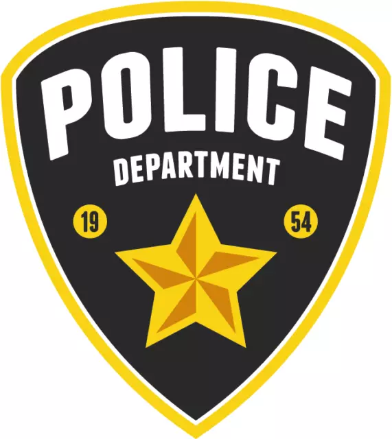 DOPASTICKER Police Department Star Emblem Sticker Decal Phone Decal ...