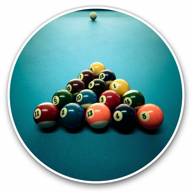 DOPASTICKER -Pool Balls Billiards Snooker Game Cool Gift Decorative ...