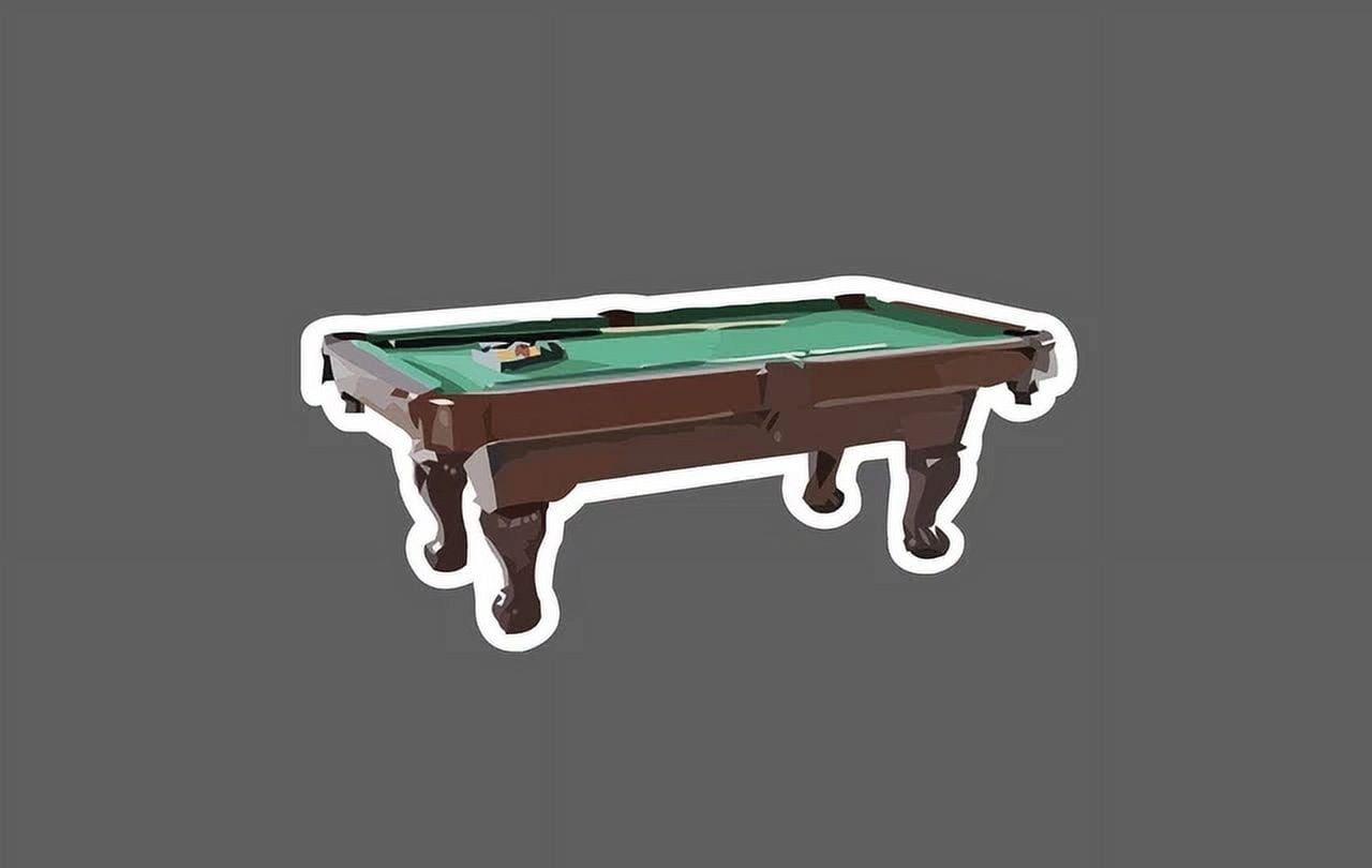 DOPASTICKER Pool Table Sticker Billiards Bar Fun Sticker Phone Sticker ...