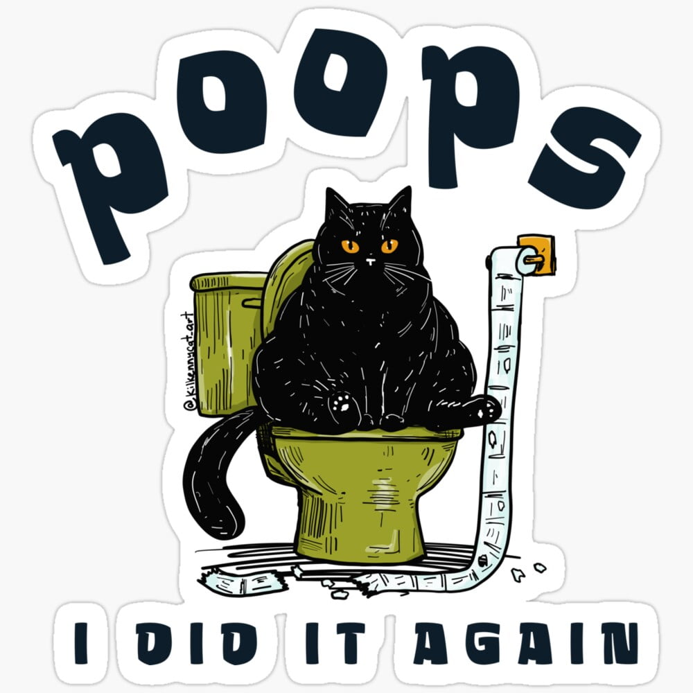 DOPASTICKER Poops...I Did It Again Sticker Phone Decal Water Bottle ...