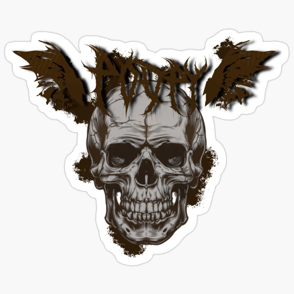 DOPASTICKER Poopy Skull Sticker Phone Sticker, Latop Sticker, Lover ...