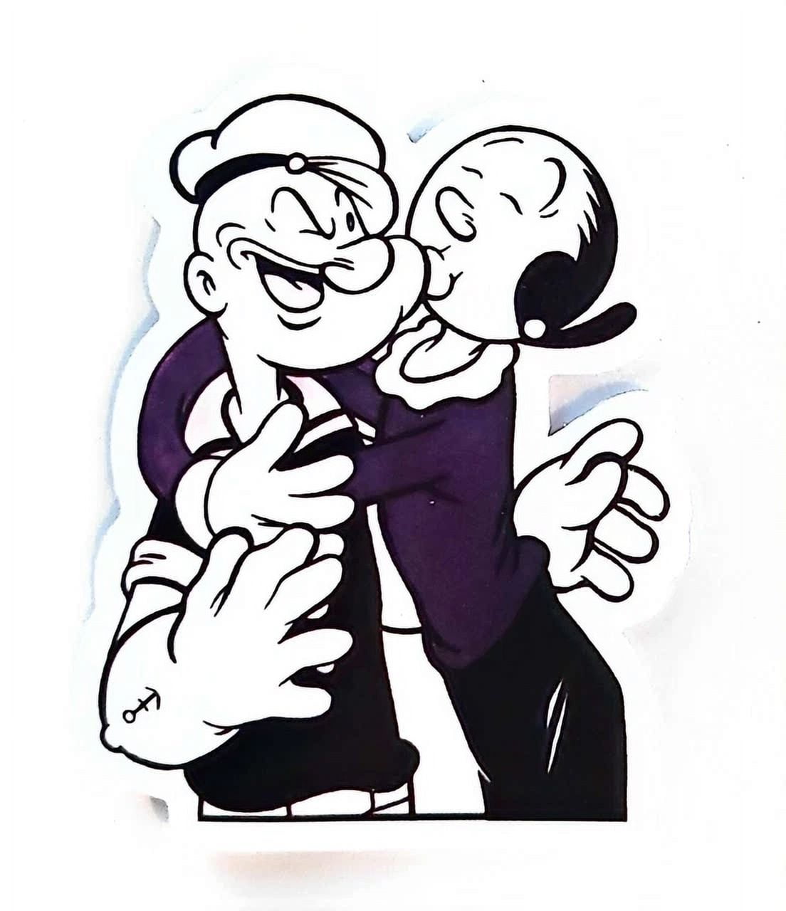DOPASTICKER Popeye The Sailor Man Olive Oyl Cartoon Anime Manga Sticker ...