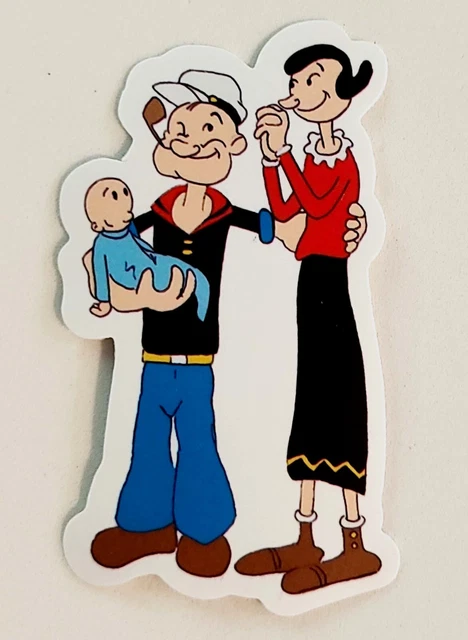 DOPASTICKER Popeye The Sailor Man Olive Oyl Cartoon Anime Manga Sticker ...