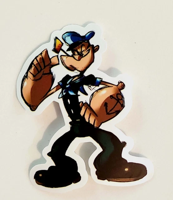 DOPASTICKER Popeye The Sailor Man Olive Oyl Cartoon Anime Manga Sticker ...