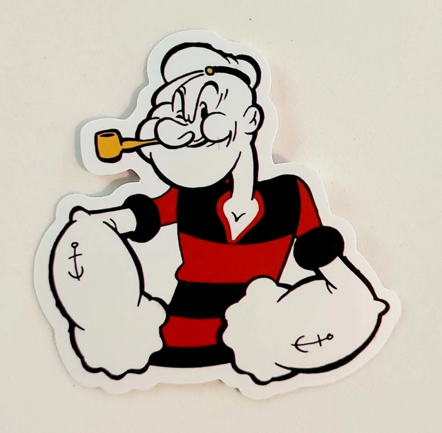 DOPASTICKER Popeye The Sailor Man Olive Oyl Cartoon Anime Manga Sticker ...