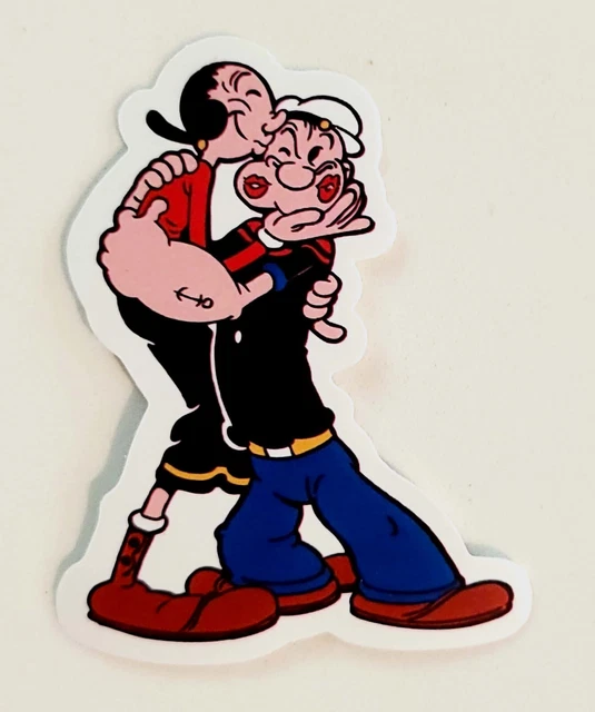 DOPASTICKER Popeye The Sailor Man Olive Oyl Cartoon Anime Manga Sticker ...