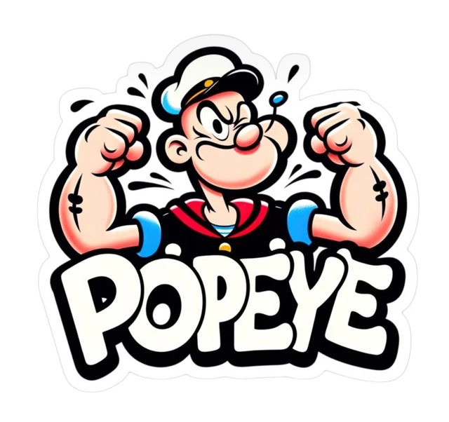DOPASTICKER Popeye The Sailor Man Olive Oyl Cartoon Anime Manga Sticker ...