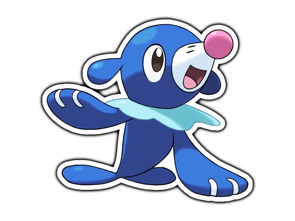 DOPASTICKER Popplio Sticker Decal Phone Decal Water Bottle Stickers ...