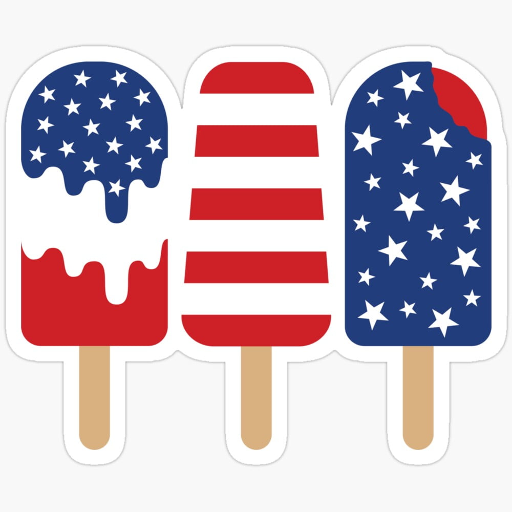 DOPASTICKER Popsicles 4Th Of July Kids Popsicle 4Th Of July Popsicle ...