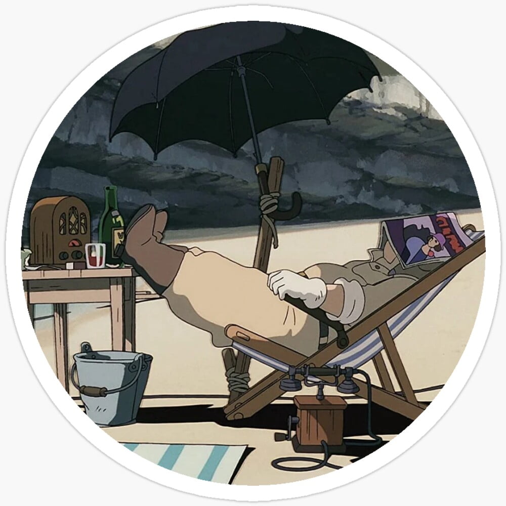 DOPASTICKER Porco Laying Down Sticker Phone Sticker, Latop Sticker ...