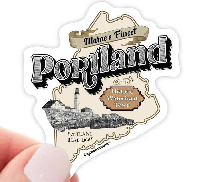 DOPASTICKER Portland Maine Sticker Phone Decal Water Bottle Stickers ...
