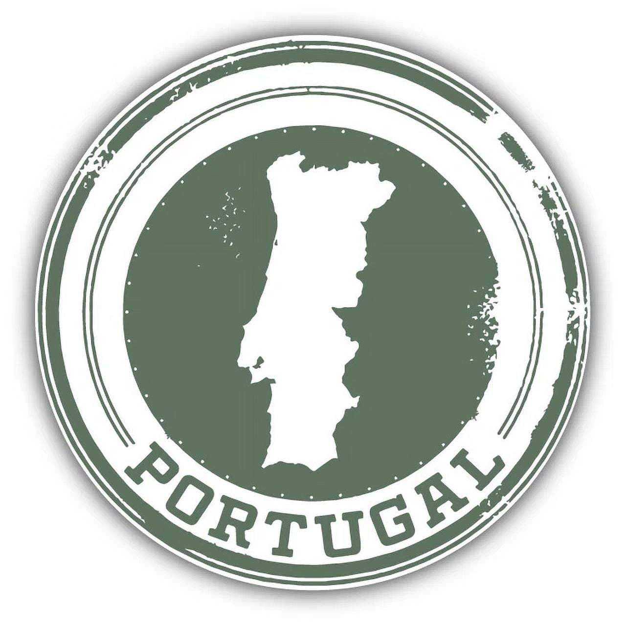 DOPASTICKER Portugal Map Grunge Rubber Sticker Decal Phone Decal Water ...