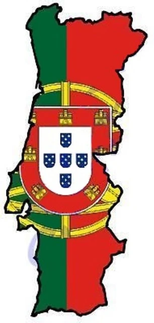 DOPASTICKER Portugal Silhouette Decal Map Flag Sticker Laptop Sticker ...