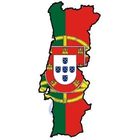 DOPASTICKER Portugal Silhouette Decal Map Flag Sticker Laptop Sticker ...