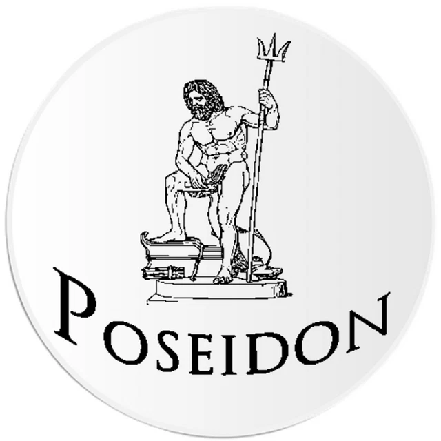 DOPASTICKER Poseidon Sticker, Greek Mythology Ancient Greece Phone ...