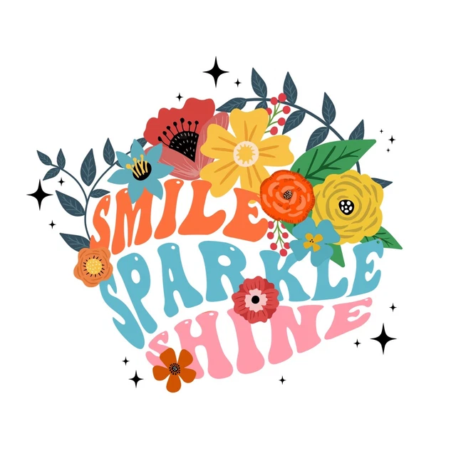 DOPASTICKER Positive Sticker Health Happiness Smile Sparkle Shine Self ...