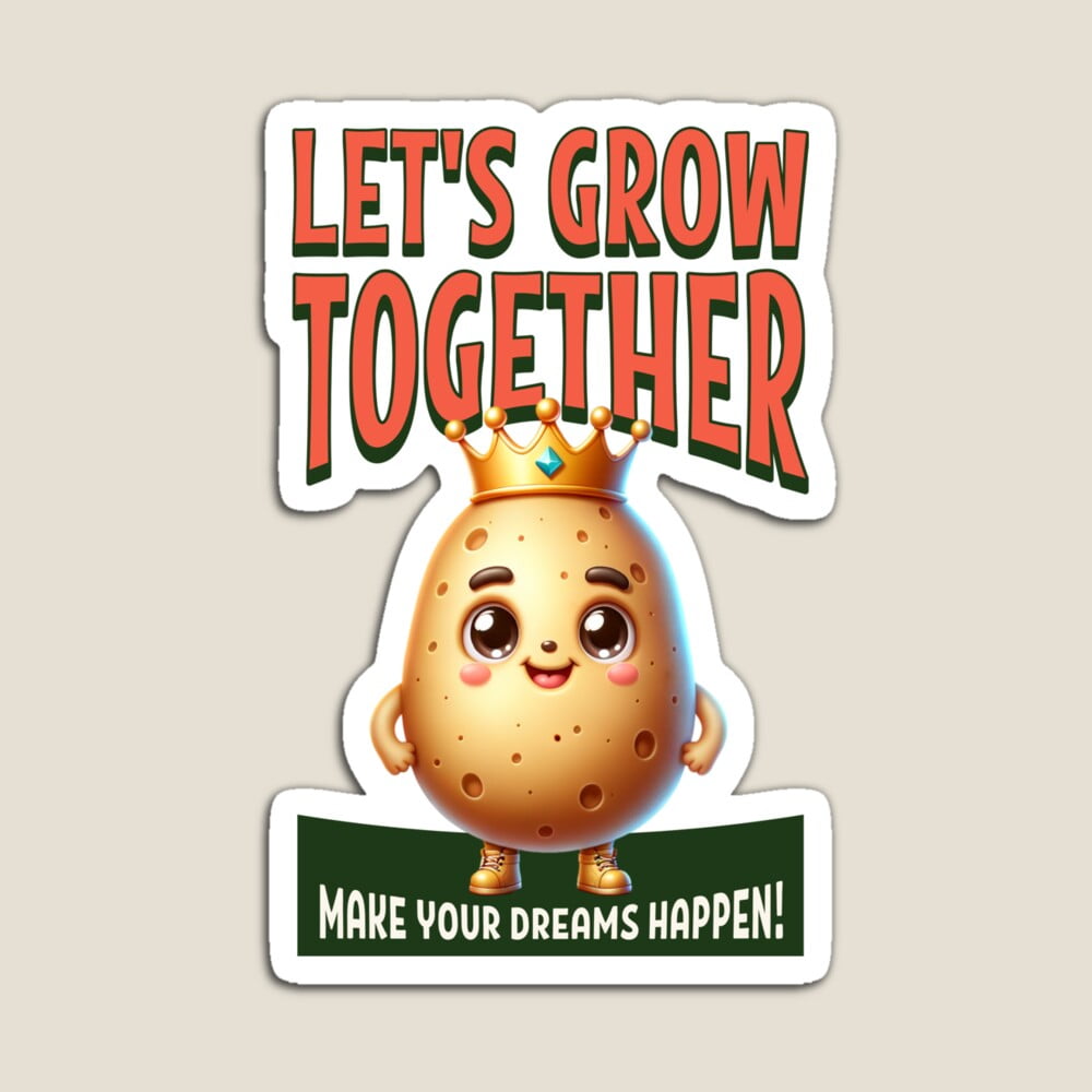 DOPASTICKER Potato King - Potato Er - Potato Life Sticker - 4140 Hot ...