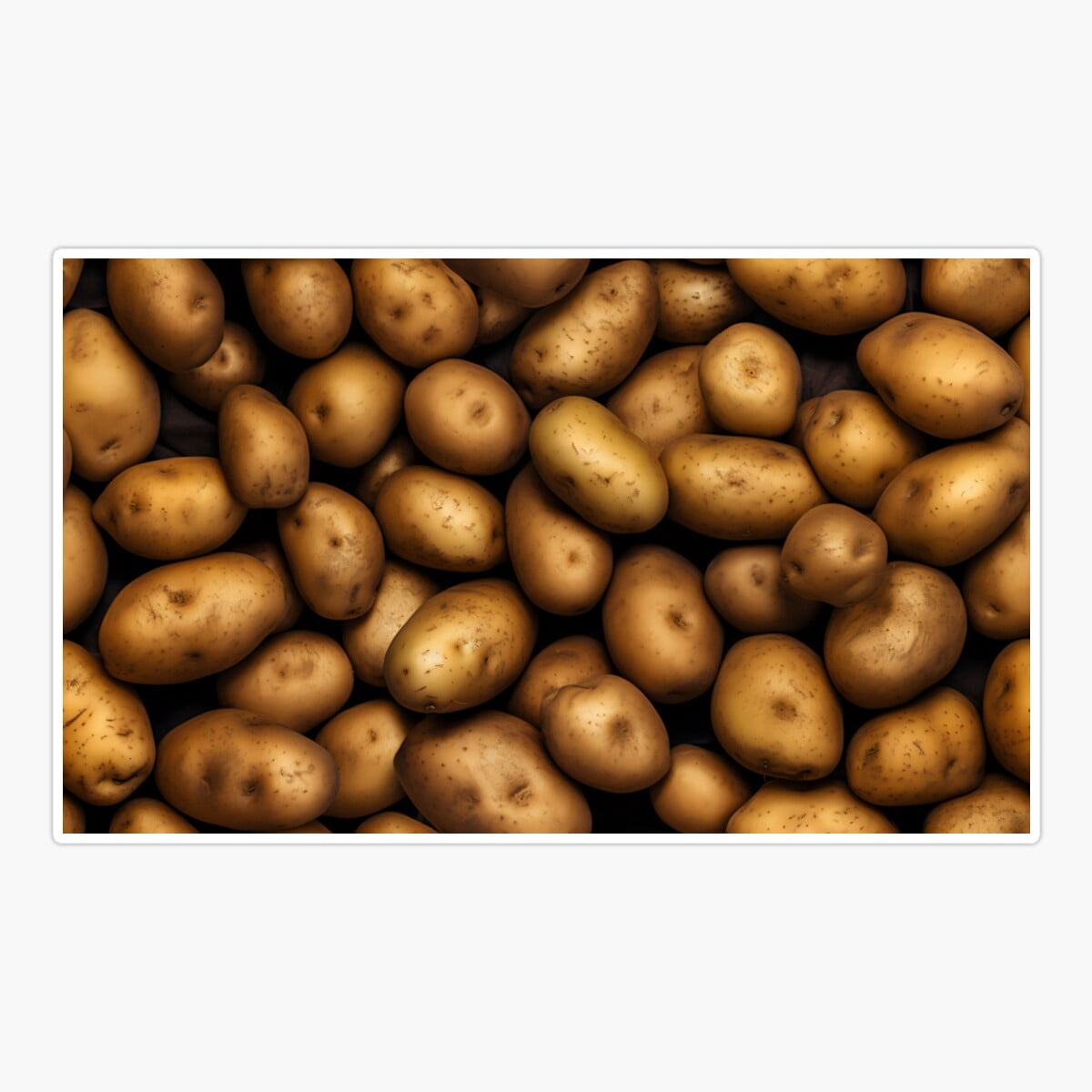 DOPASTICKER Potato Pattern Potatoes Potato Sticker, Phone Sticker Car ...