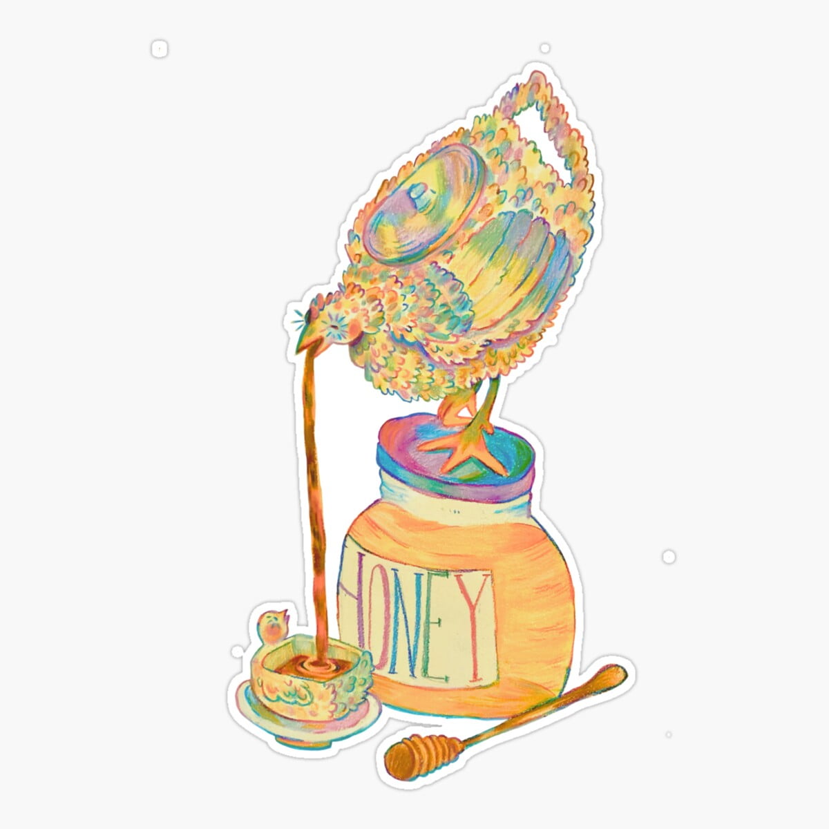 DOPASTICKER Poultea Pot Sticker, Phone Sticker Car Stickers, Birthday ...