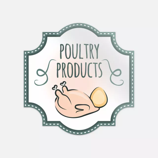 DOPASTICKER Poultry Products Food Sticker Phone Decal Water Bottle ...