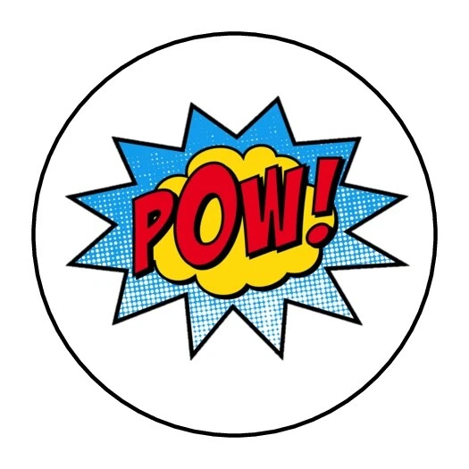 DOPASTICKER Pow Super Hero Stickers Heroes Avengers Phone Decal Water ...