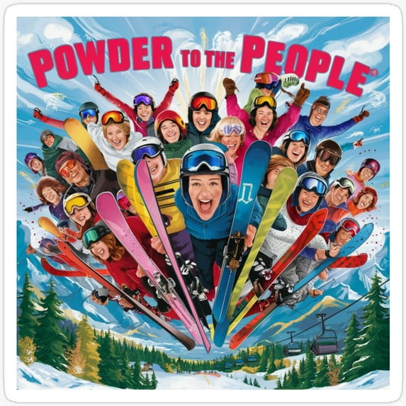 DOPASTICKER Powder To The People Poster Gift You - Phone Stickers ...