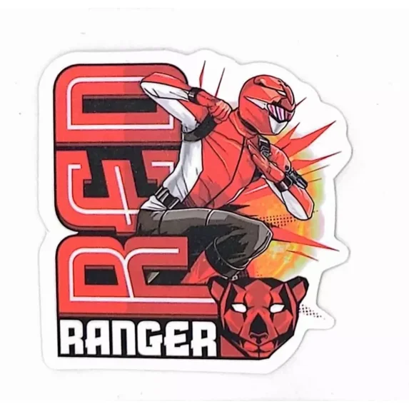 DOPASTICKER Power Rangers Beast Morphers Red Ranger Sticker Phone Decal ...