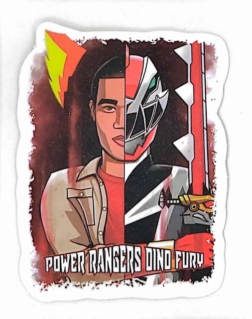 DOPASTICKER Power Rangers Dino Fury Red Ranger Sticker Phone Decal ...