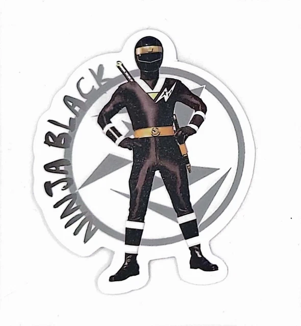 DOPASTICKER Power Rangers Ninja Sentai Kakuranger Black Ranger Sticker ...