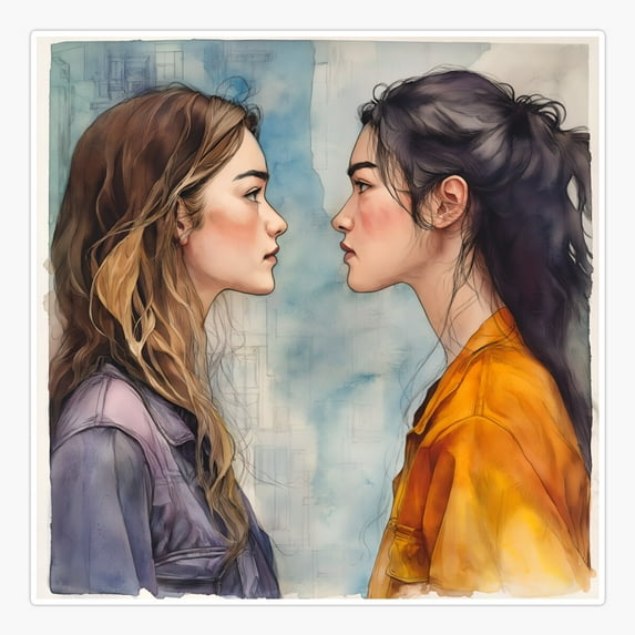 DOPASTICKER Powerful Connection Between Two Women Sticker, Phone ...