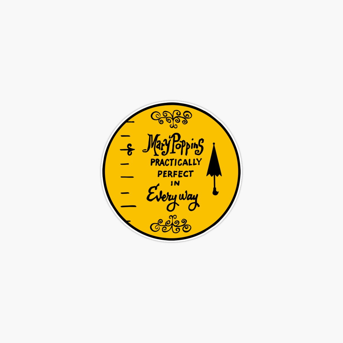 DOPASTICKER Practically Perfect Sticker, Phone Sticker Car Stickers ...