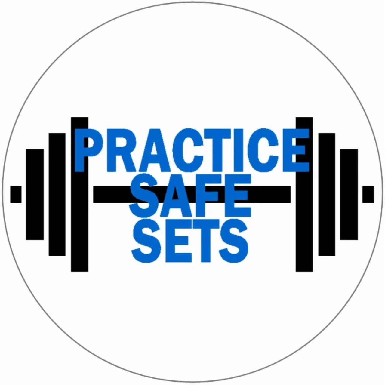DOPASTICKER Practice Safe Sets, Dumbell Gym Exercise Phone Decal Water ...