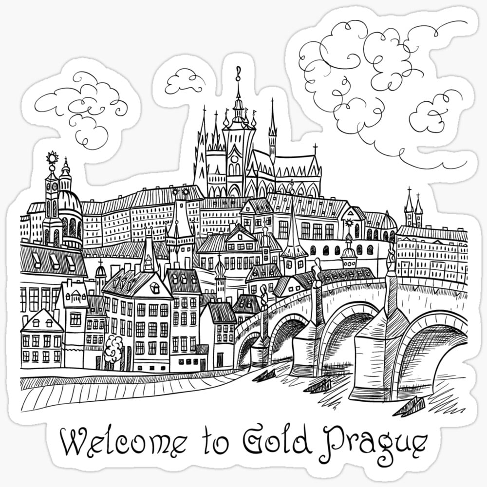 DOPASTICKER Prague Castle - Perfect Birthday Gift Everyone Phone Decal ...