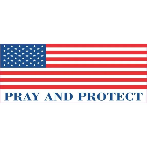 DOPASTICKER Pray And Protect Sticker Phone Sticker, Latop Sticker ...